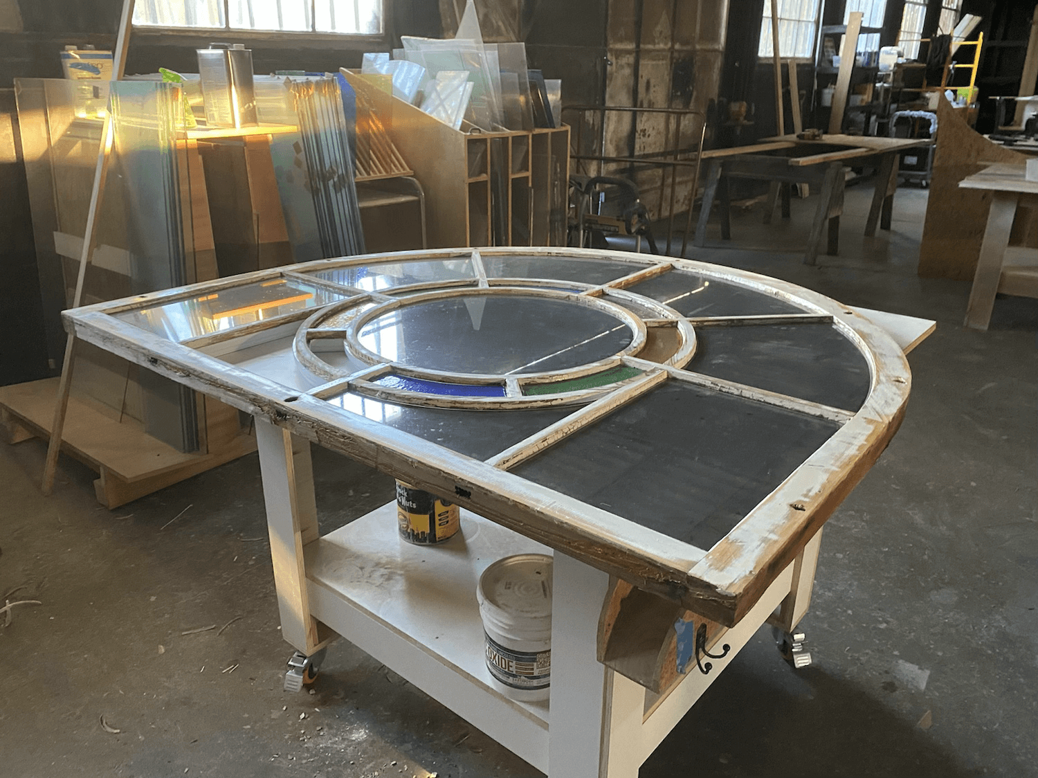 Radiused Transoms Being Restored at Centro Español de Tampa - Wood ...