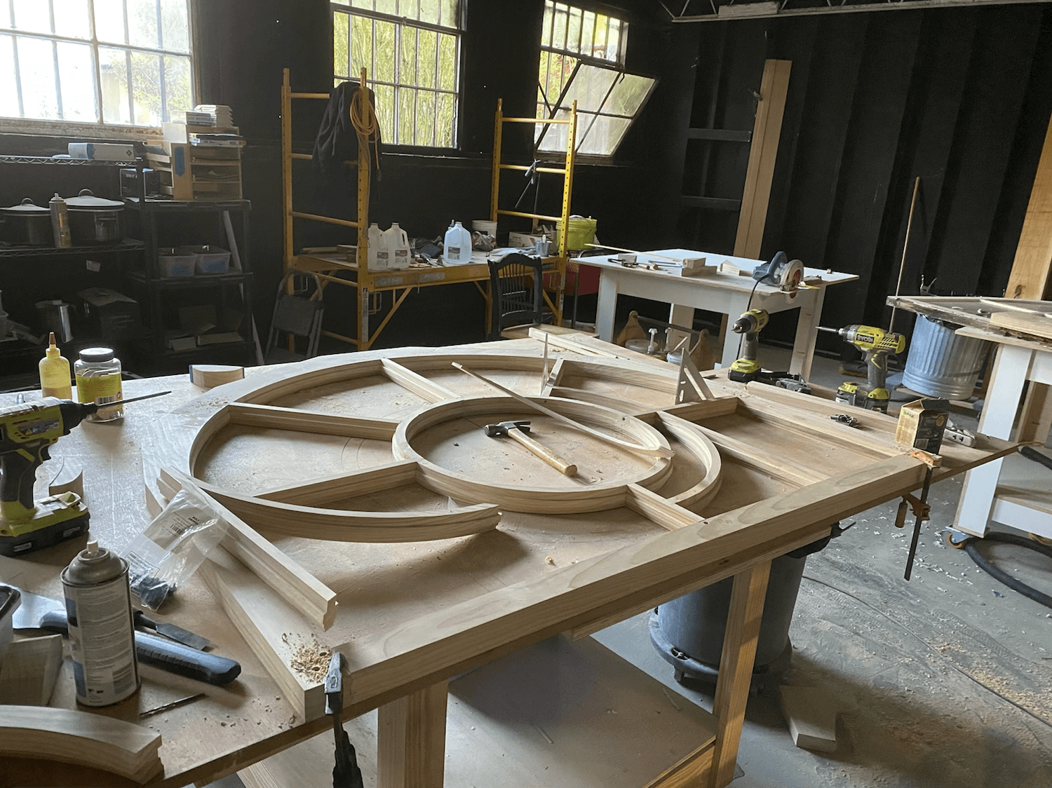 Radiused Transoms Being Restored at Centro Español de Tampa - Wood ...