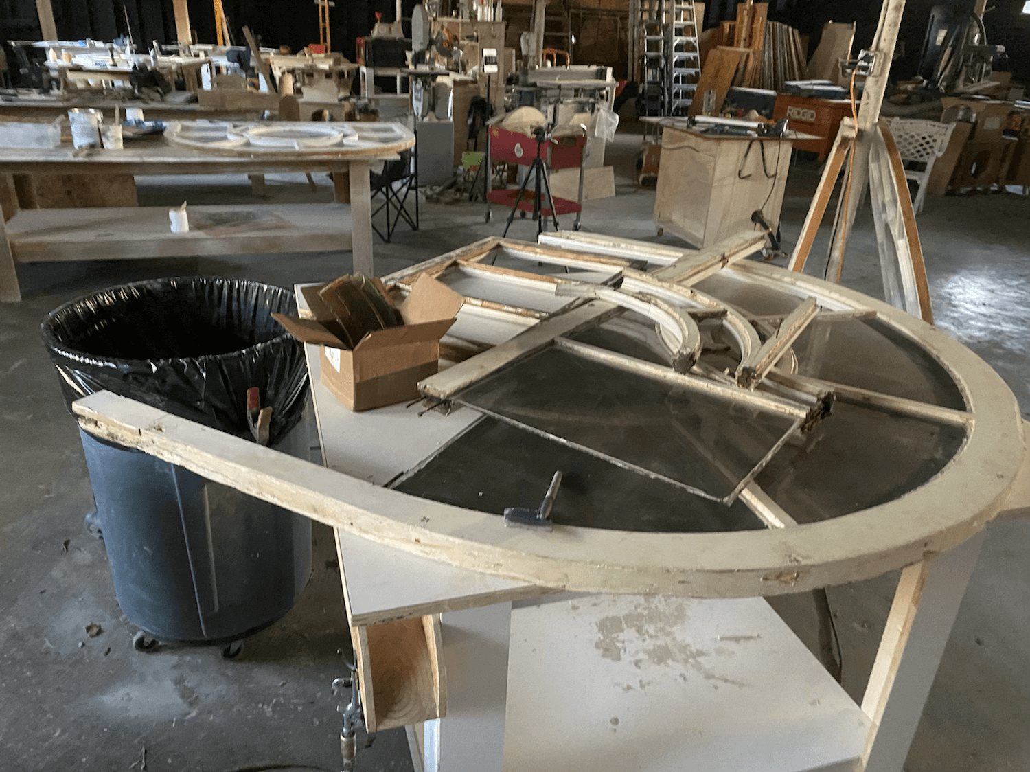 Radiused Transoms Being Restored at Centro Español de Tampa - Wood ...